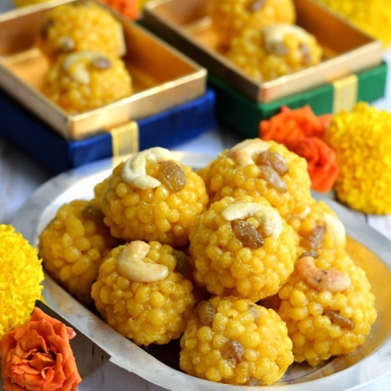 Wholesale: Big Boondi Punjabi Ladoo Yellow Bulk Supply | Anando Food Group